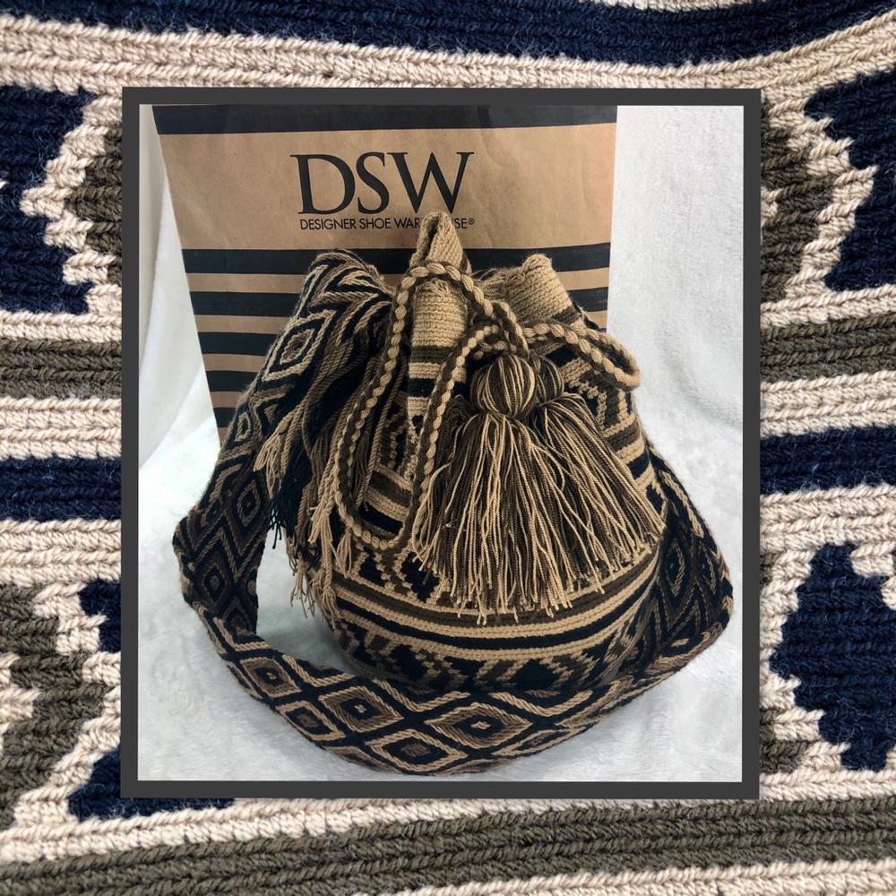 Aztec Weave Boho Sachet Bag - Gem